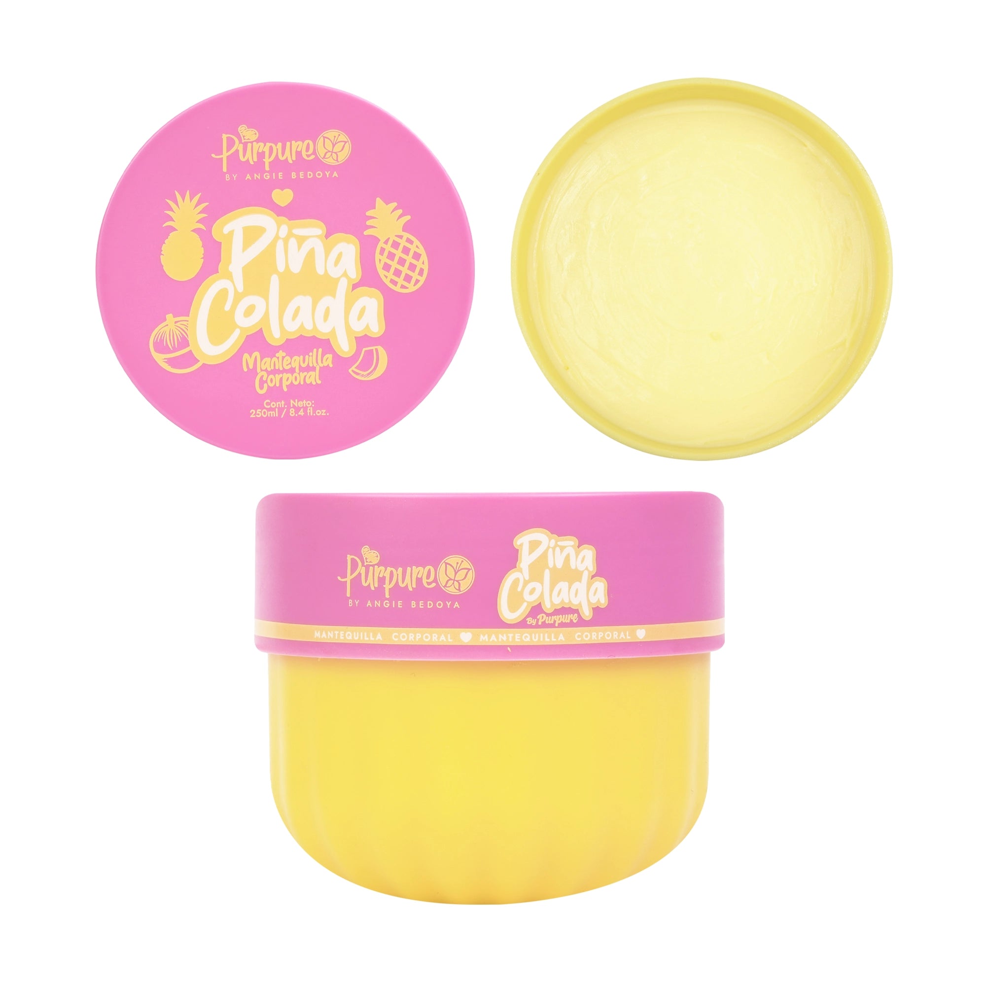 Mantequilla Importada Piña Colada Grande 250ml Purpure – purpure makeup.co